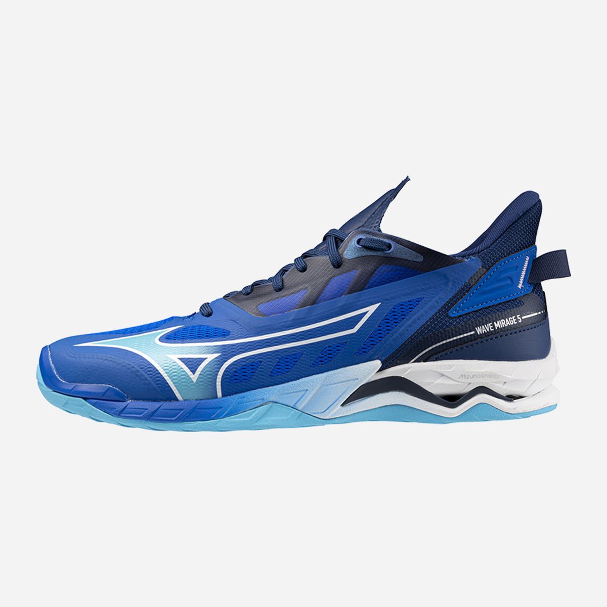 Mizuno Wave MIRAGE 5 mugen blue/white/estate blue | volleyballshop.ch